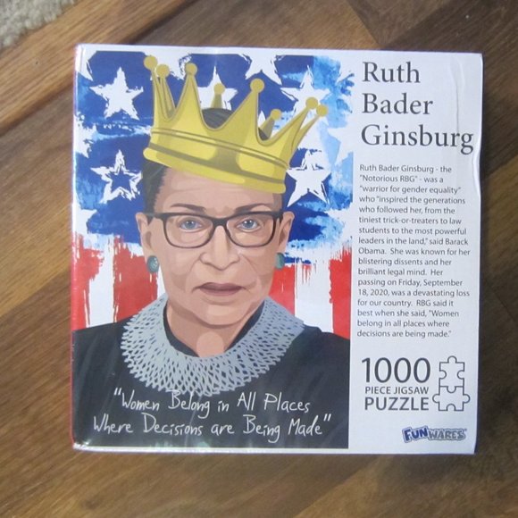 Games | Nibrbg Puzzle Ruth Bader Ginsburg 100 Pc Puzzle Sealed Brand ...